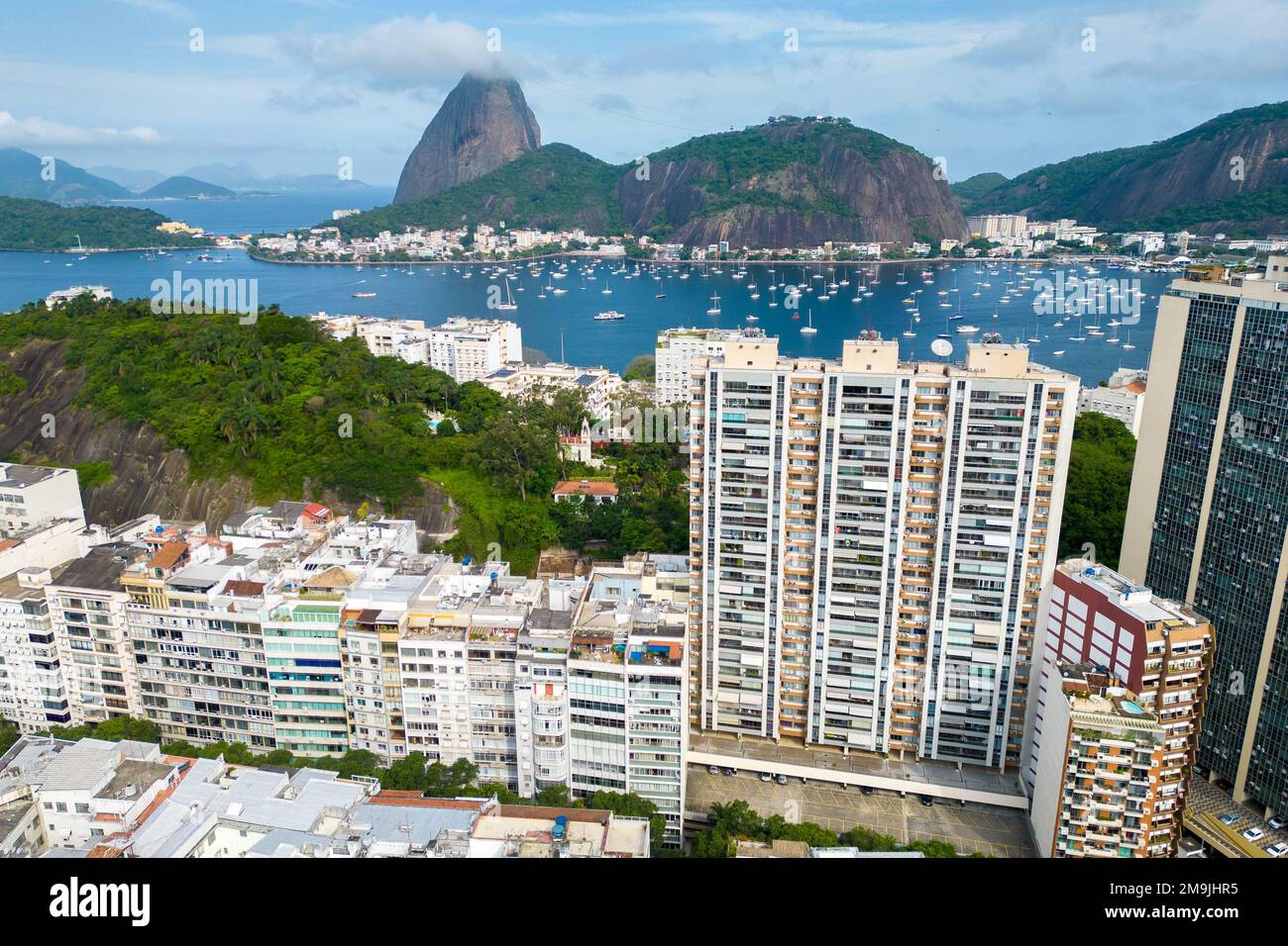 Aerial View of Residential Buildings With Sugarloaf Mountain in the ...
