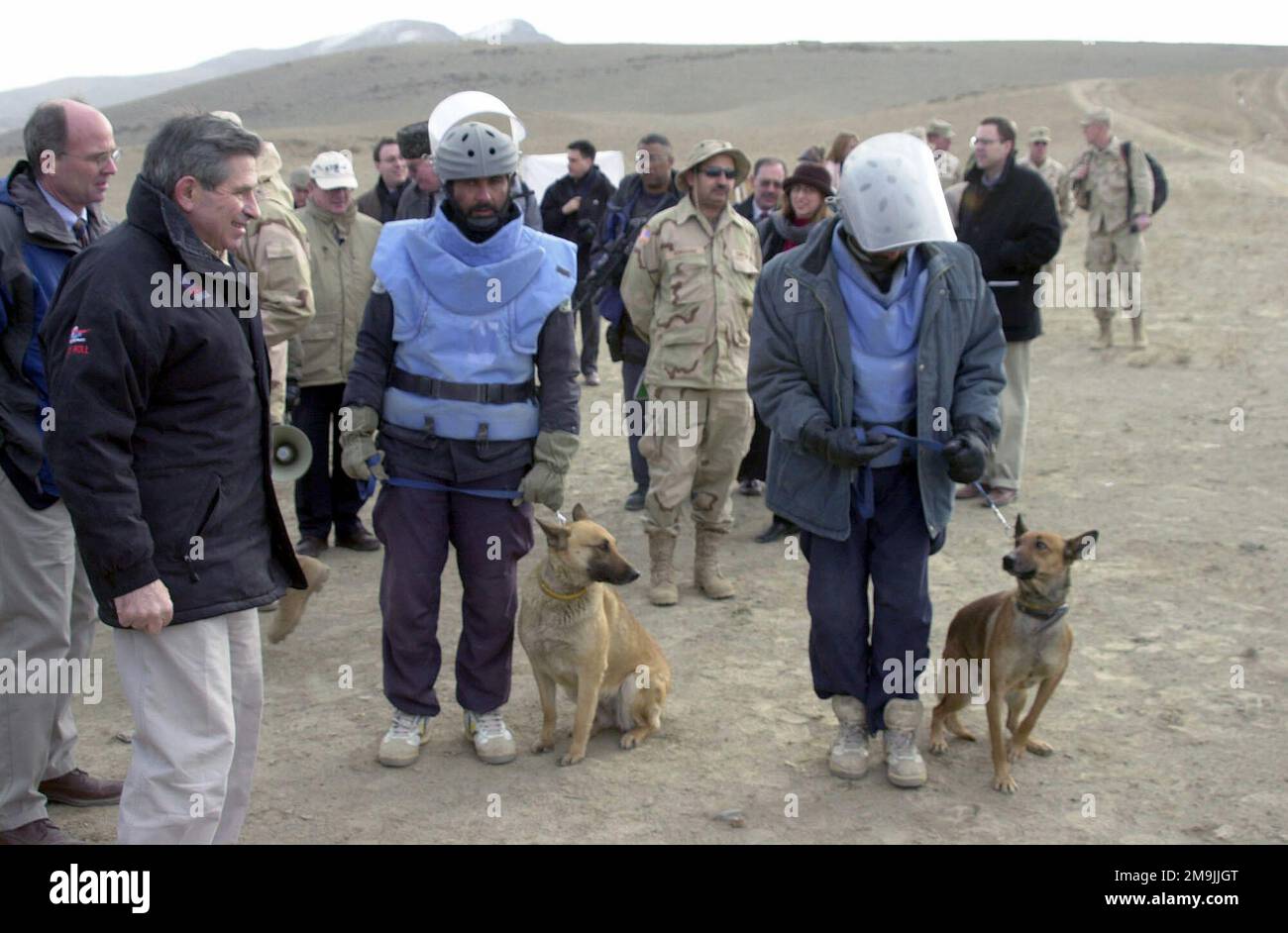 Members from the Mine Detection and Dog Center (MDC), number 14 ...