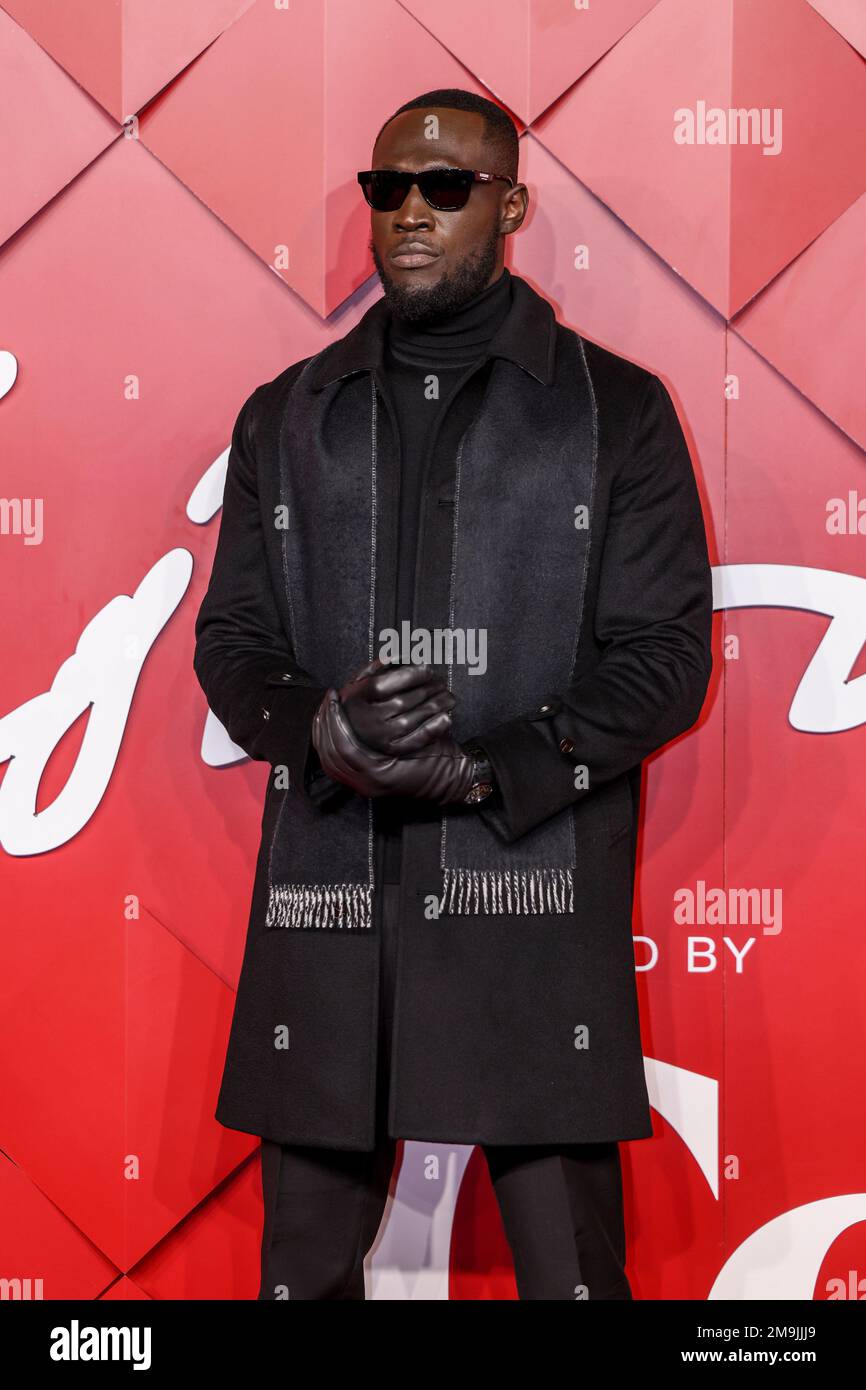Stormzy poses for photographers upon arrival at the British Fashion ...