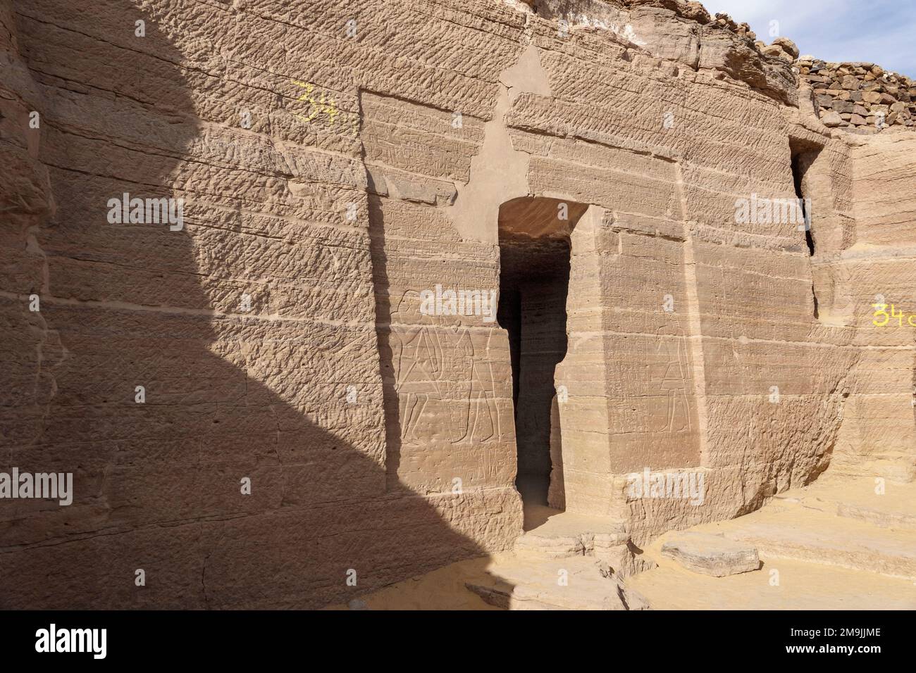 Tombs of The Nobles Aswan, Upper Egypt Stock Photo - Alamy
