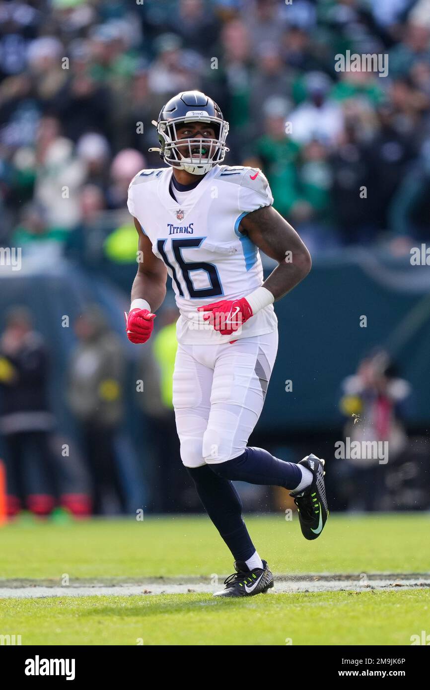 Tennessee Titans wide receiver Treylon Burks in action during an NFL ...