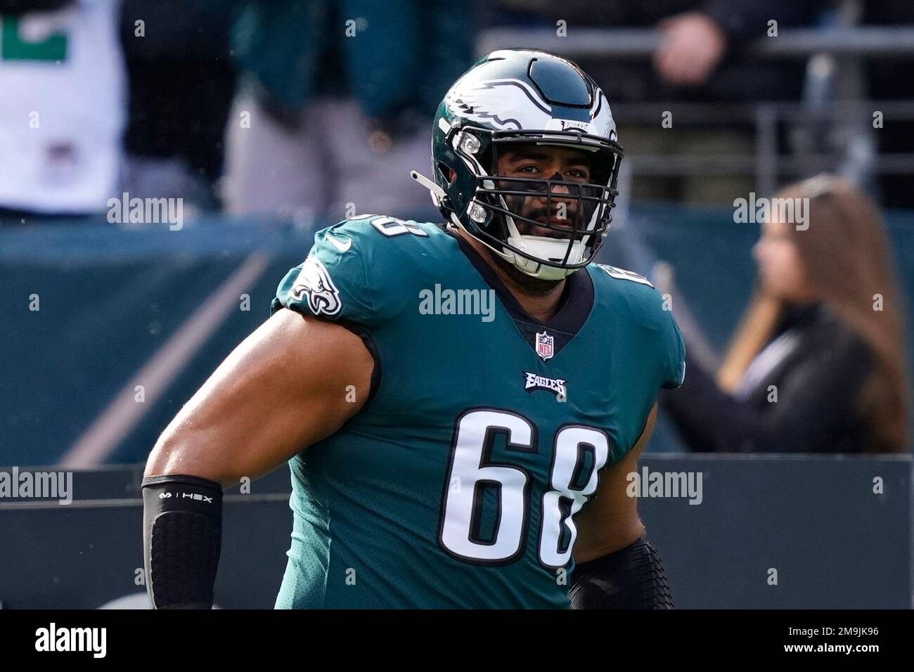 Philadelphia Eagles' Jordan Mailata in action before an NFL football ...