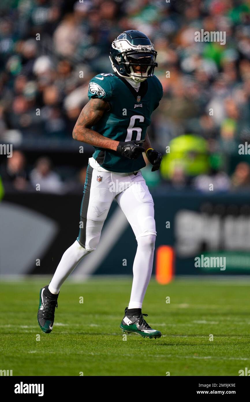 Philadelphia Eagles' DeVonta Smith in action during an NFL football ...