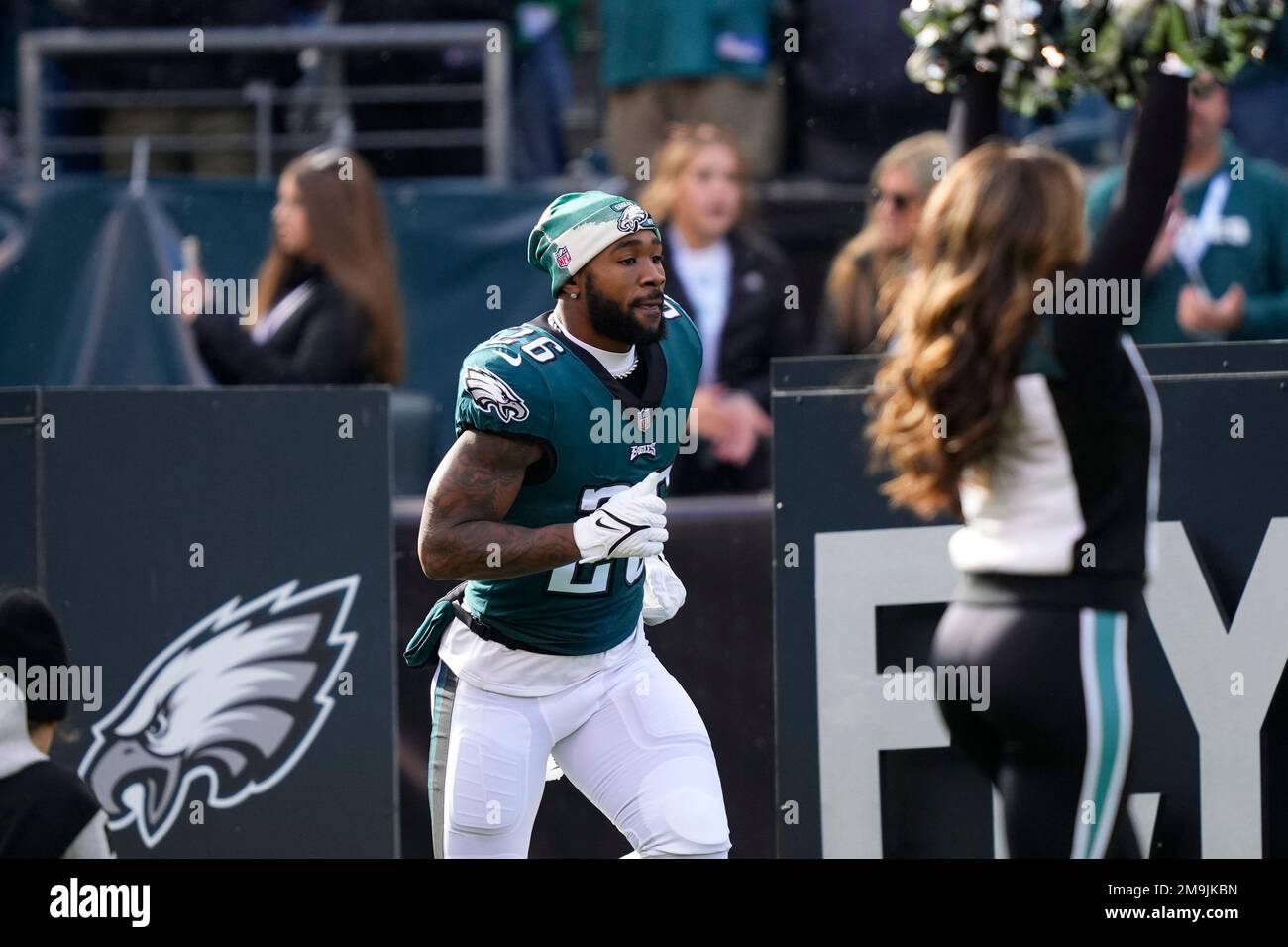 Philadelphia Eagles' Miles Sanders in action before an NFL football ...