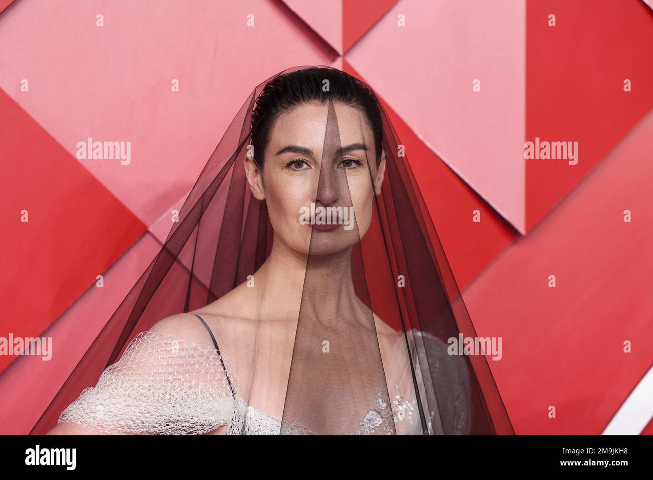 Erin O'Connor poses for photographers upon arrival at the British ...