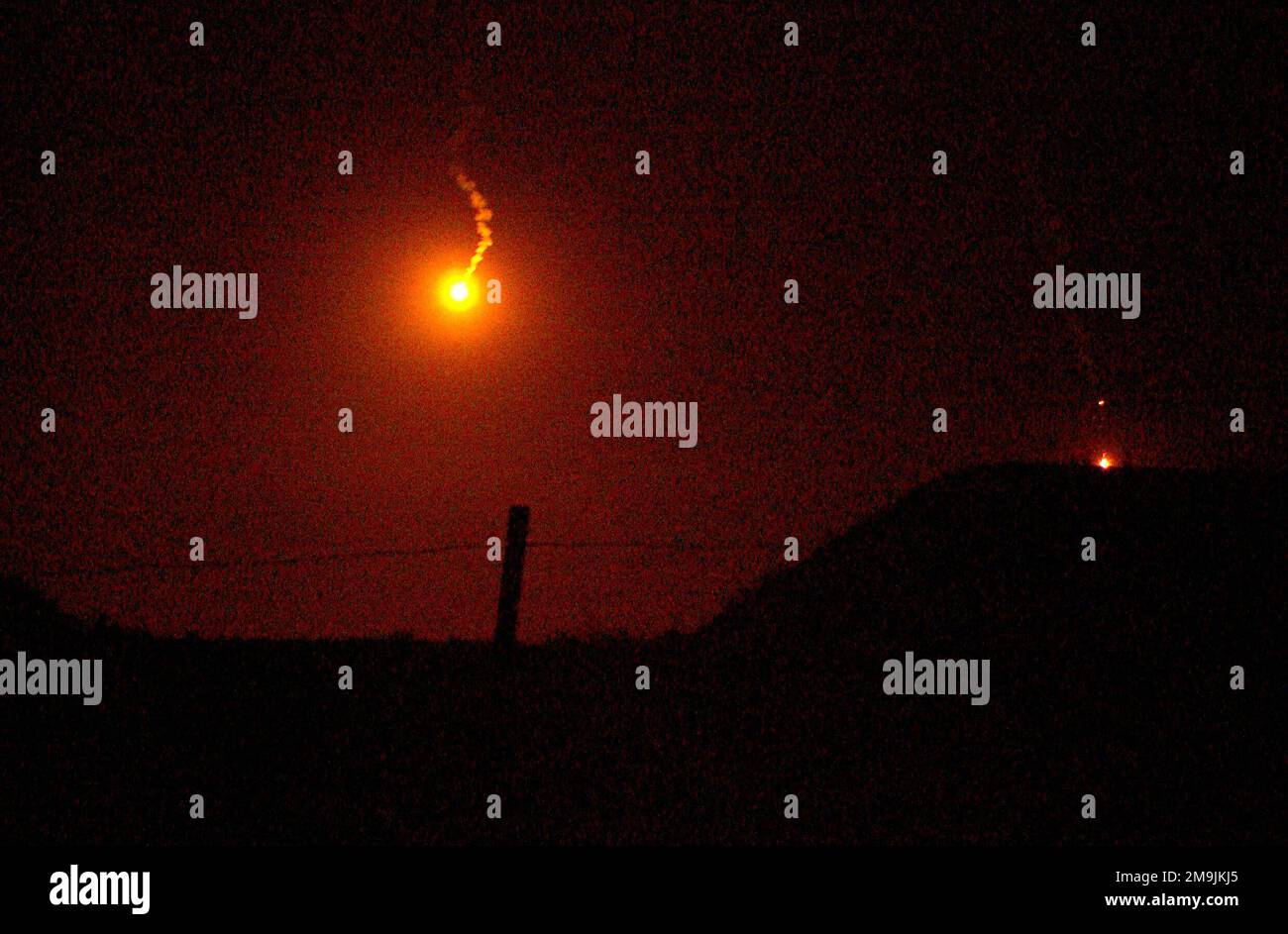 A night vision view of US Army (USA) 82nd Airborne Division, Alpha ...