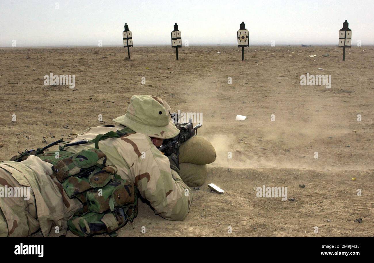 At a live fire range near Bagram Airfield, SPECIALIST Fourth Class (SPC ...