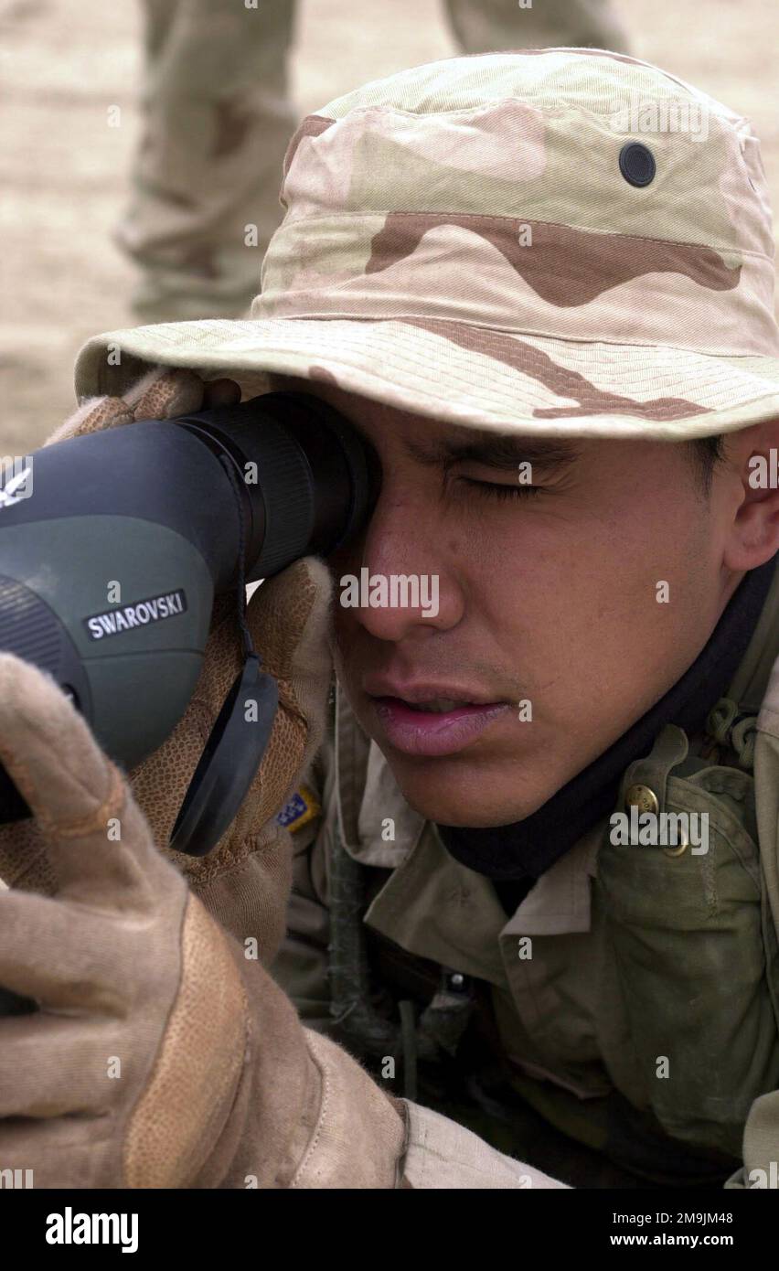 At a live fire range near Bagram Airfield, Sergeant (SGT) Joe Gonzalez ...