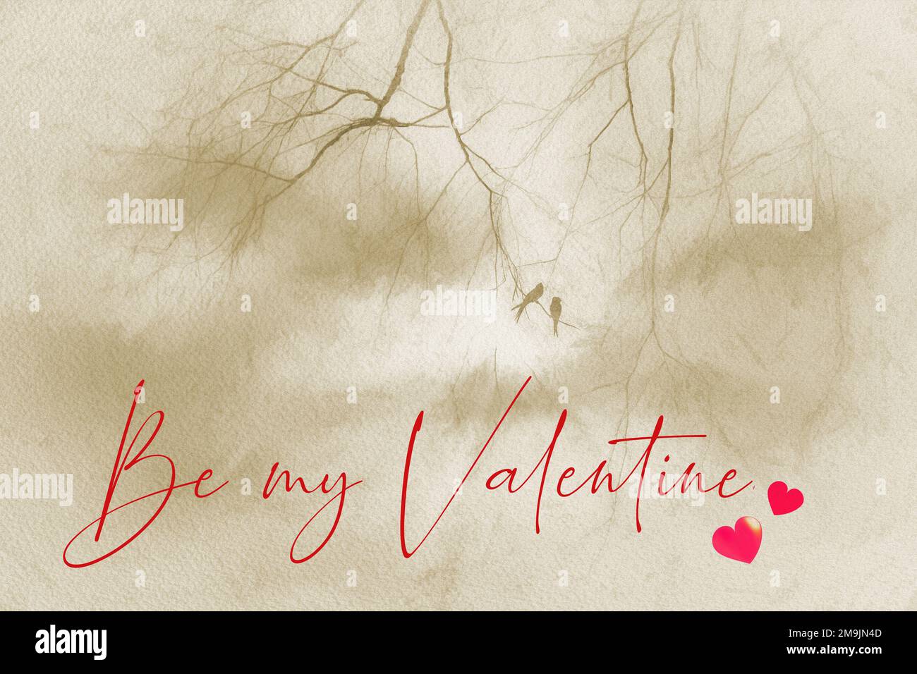 Valentine card writing hi-res stock photography and images - Alamy