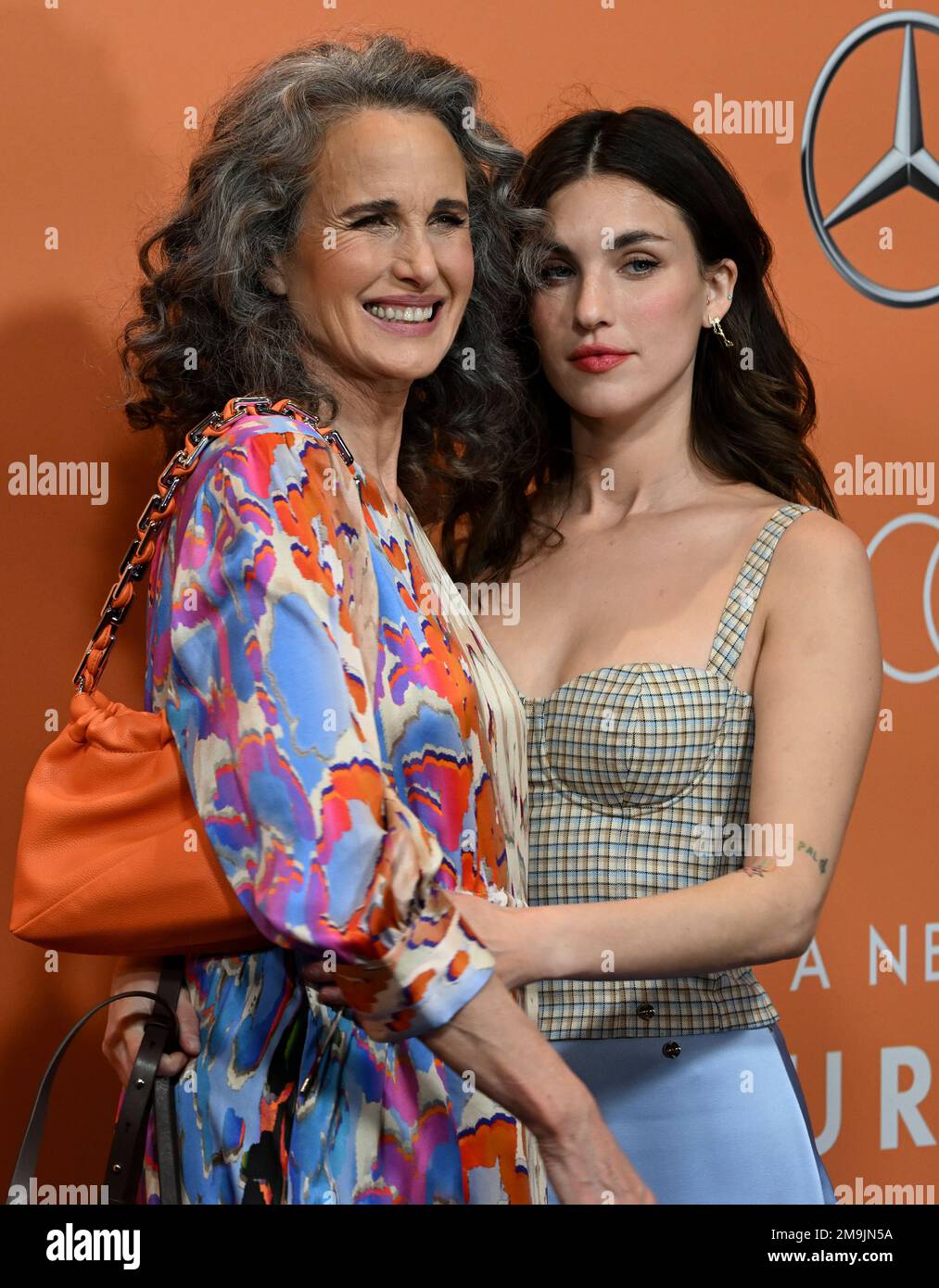 Berlin, Germany. 18th Jan, 2023. US actress Andie MacDowell and her ...