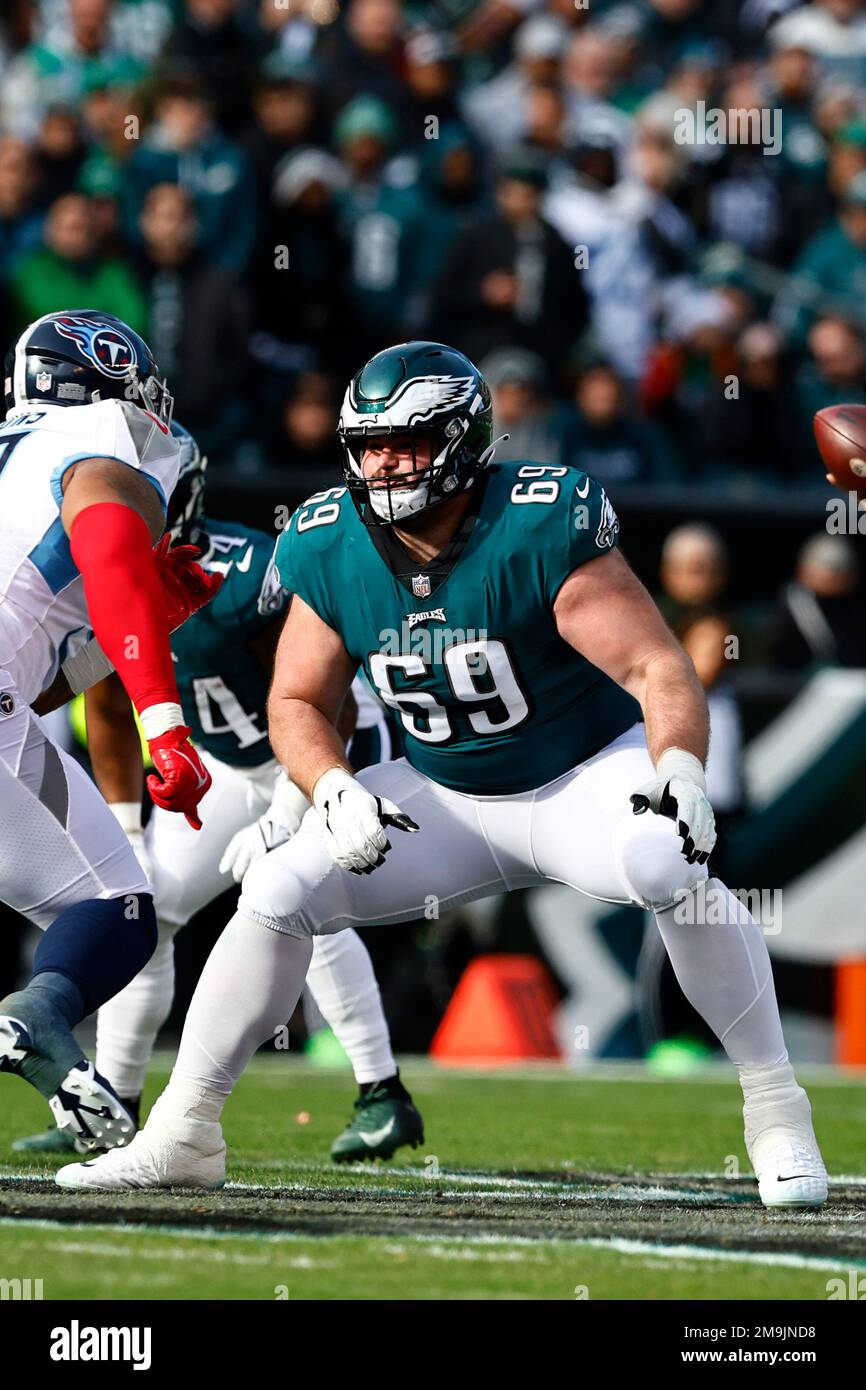 Philadelphia Eagles center Landon Dickerson (69) in action during an ...