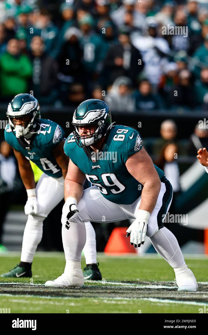Philadelphia Eagles center Landon Dickerson (69) in action during an ...