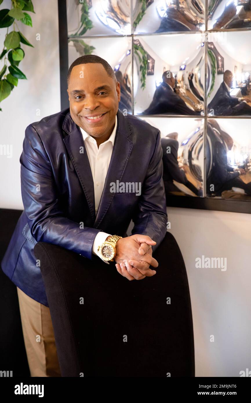 Host Tyrone Jackson on the set of After Midnight with Tyrone Jackson ...