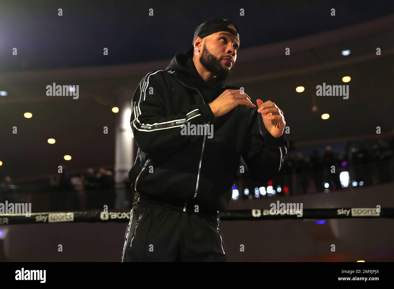 Boxer Chris Eubank Jr. during a public workout at The Trafford Centre ...