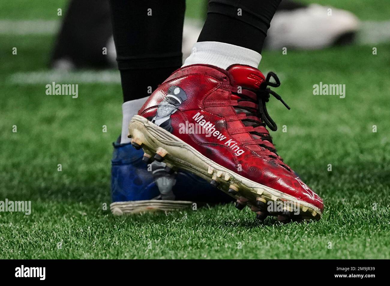 Pittsburgh Steelers tight end Zach Gentry's (81) shoes are shown in the ...