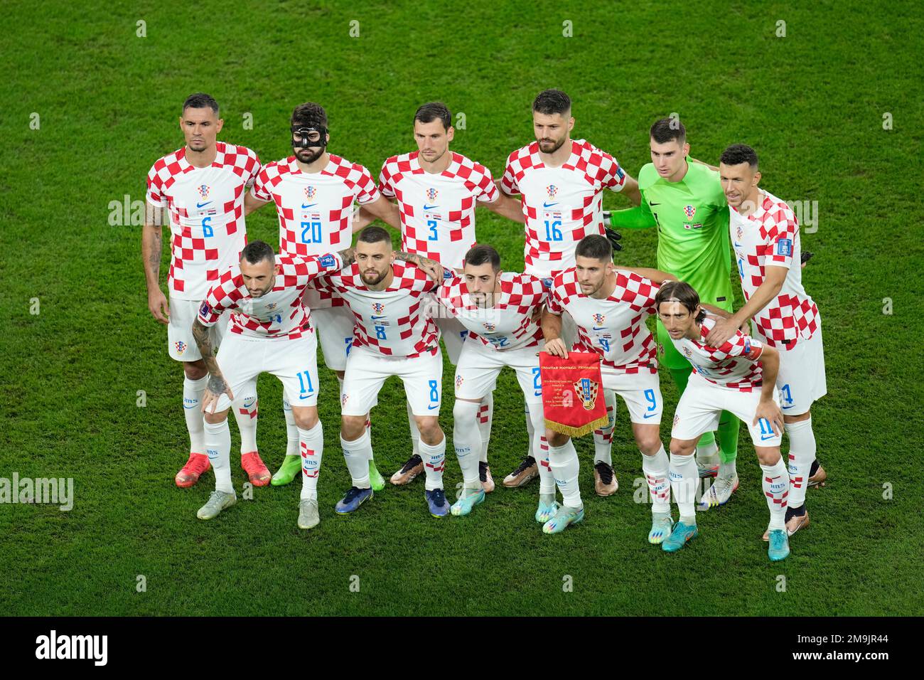 Croatia national soccer team players pose for a photo ahead of the ...