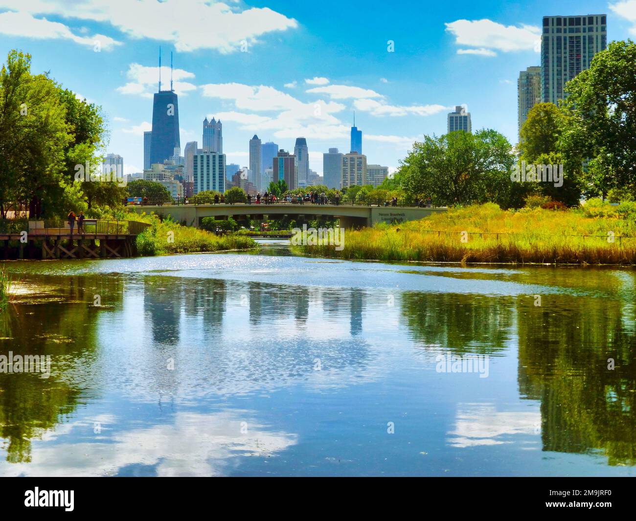 Lincoln Park Lagoon, Chicago, Illinois, USA Stock Photo - Alamy