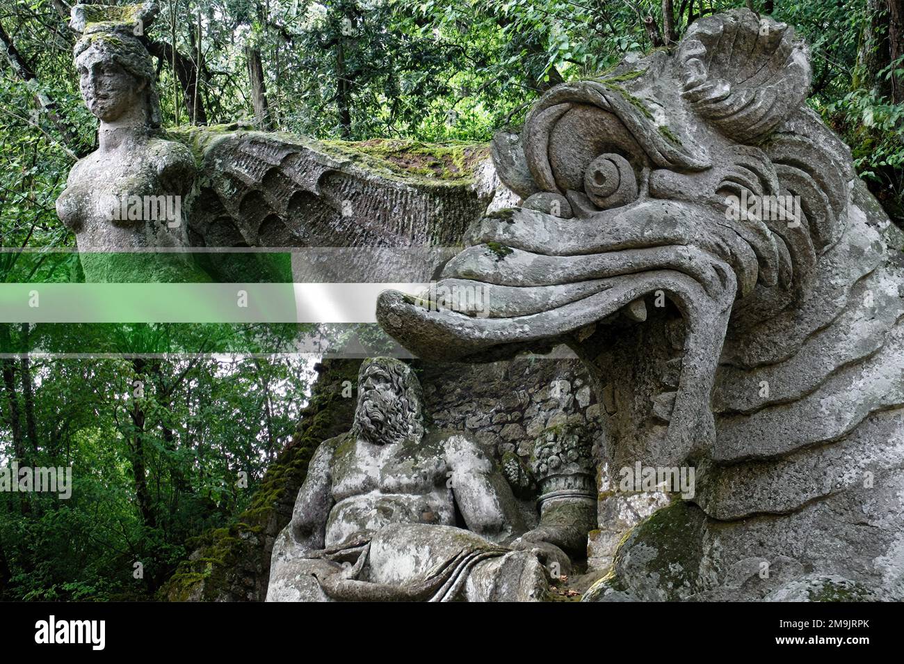 The Park of the Monsters of Bomarzo(Viterbo),is a Renaissance garden of ...