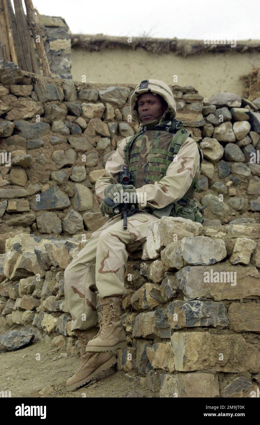 A soldier with "C" Company, 1ST Battalion, 504th Parachute Infantry ...