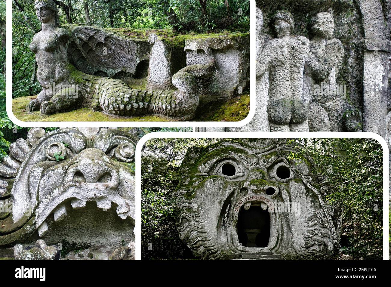 The Park of the Monsters of Bomarzo(Viterbo),is a Renaissance garden of ...