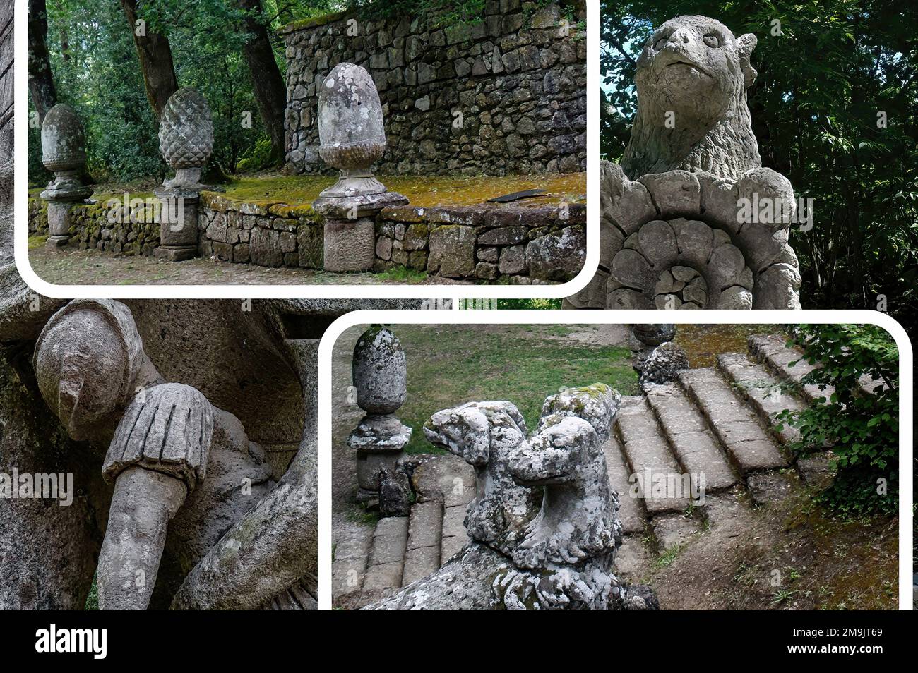 The Park of the Monsters of Bomarzo(Viterbo),is a Renaissance garden of ...