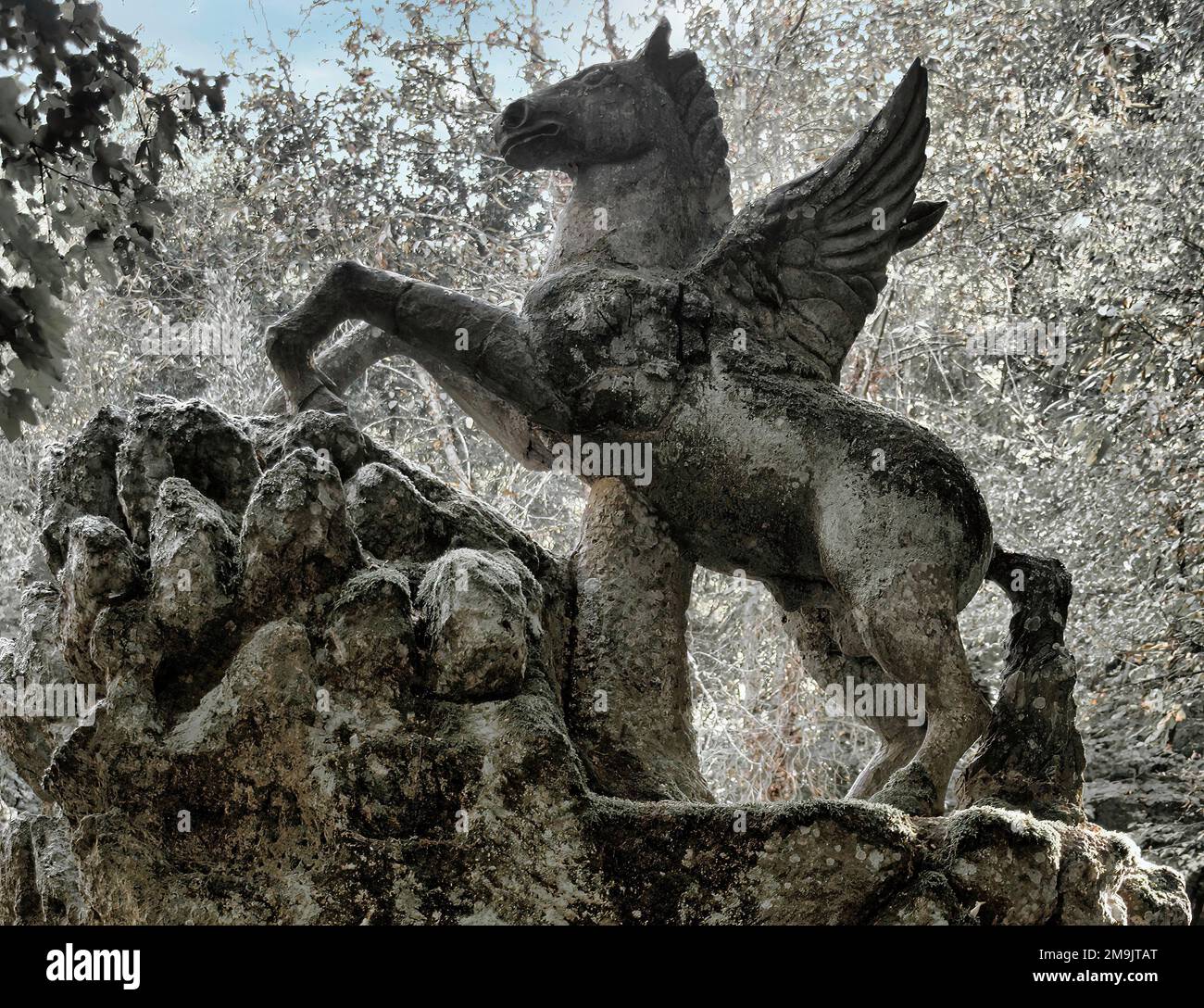 The Park of the Monsters of Bomarzo(Viterbo),is a Renaissance garden of ...