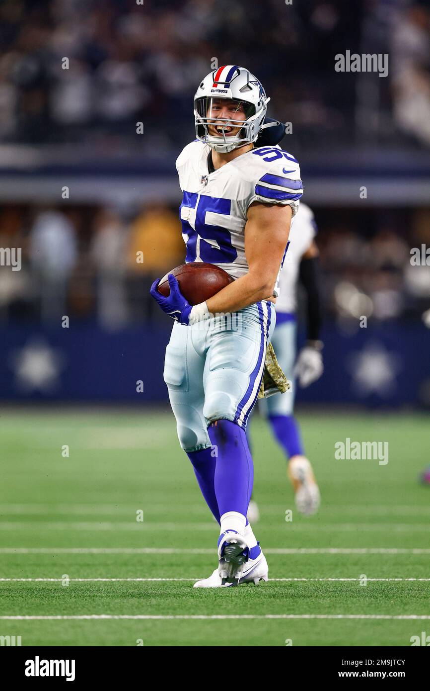 Dallas Cowboys linebacker Leighton Vander Esch (55) is seen during an ...