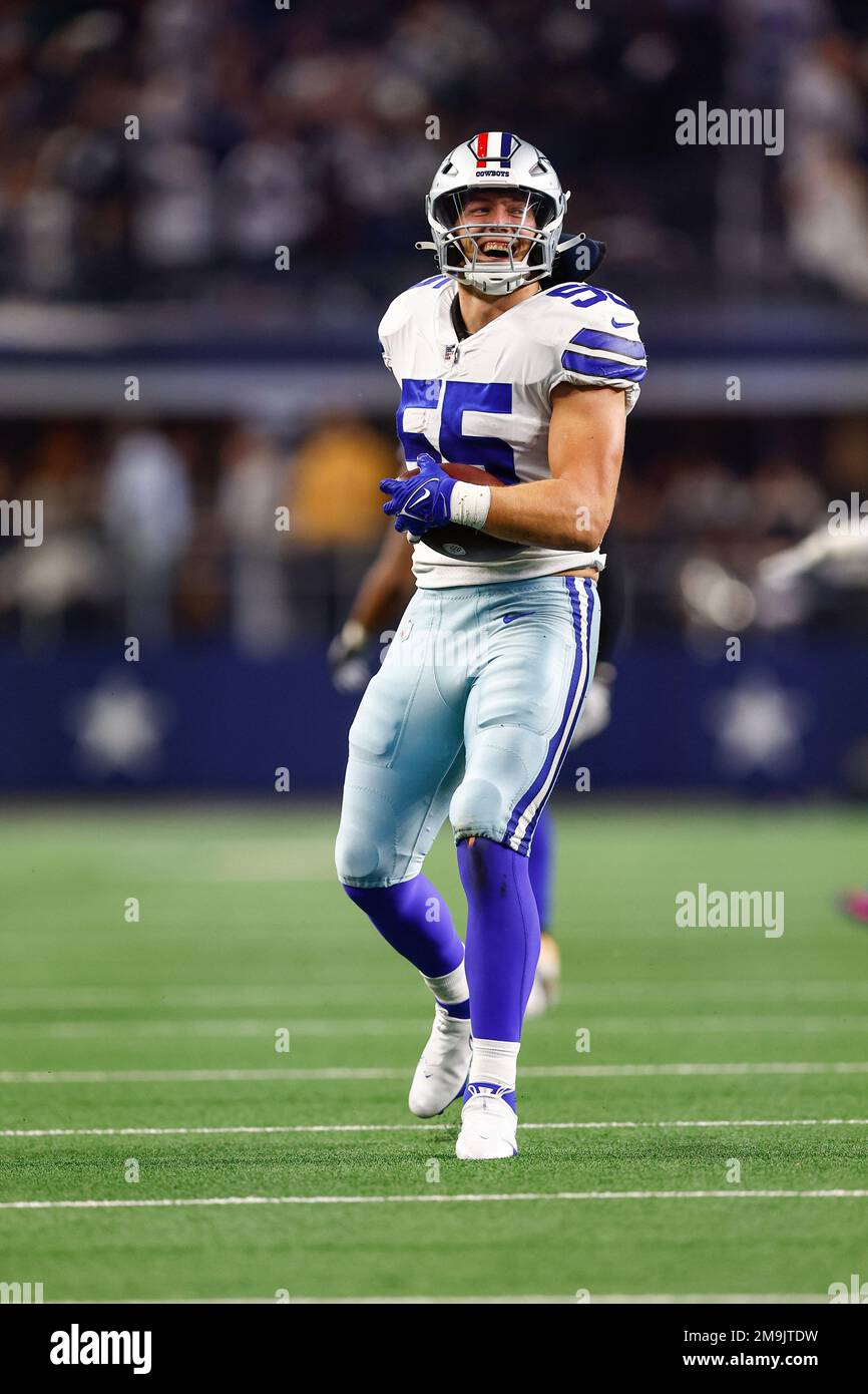 Dallas Cowboys linebacker Leighton Vander Esch (55) is seen during an ...