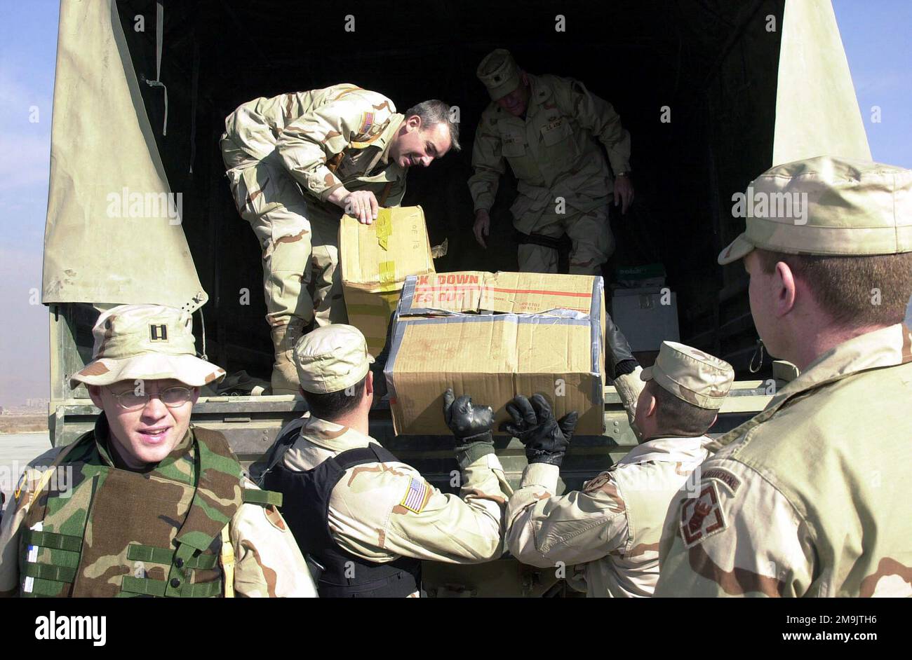 US Army (USA) soldiers and others with the Coalition Joint Civil ...