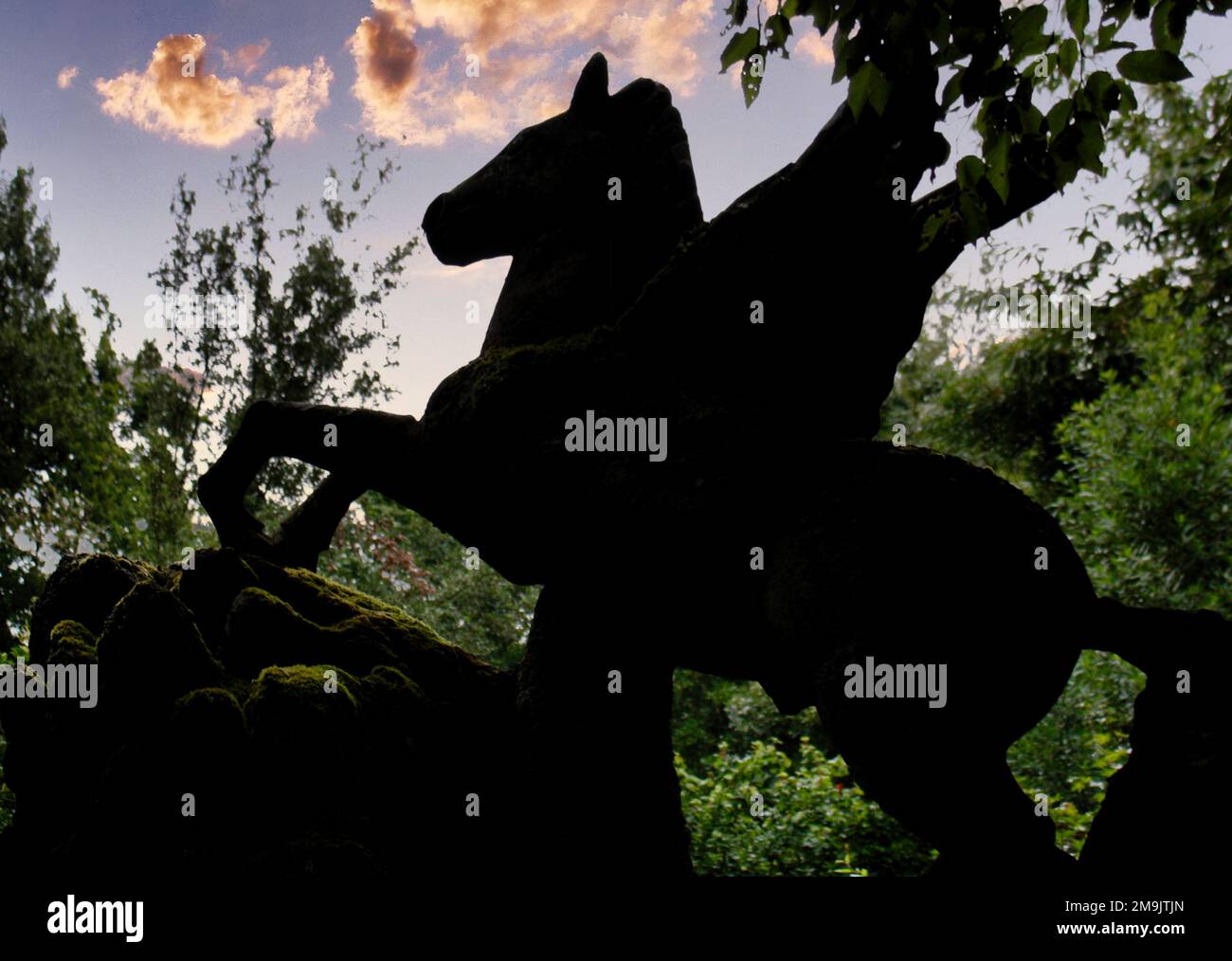 The Park of the Monsters of Bomarzo(Viterbo),is a Renaissance garden of ...