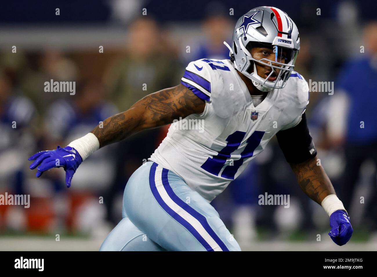 Dallas Cowboys linebacker Micah Parsons (11) plays against the ...