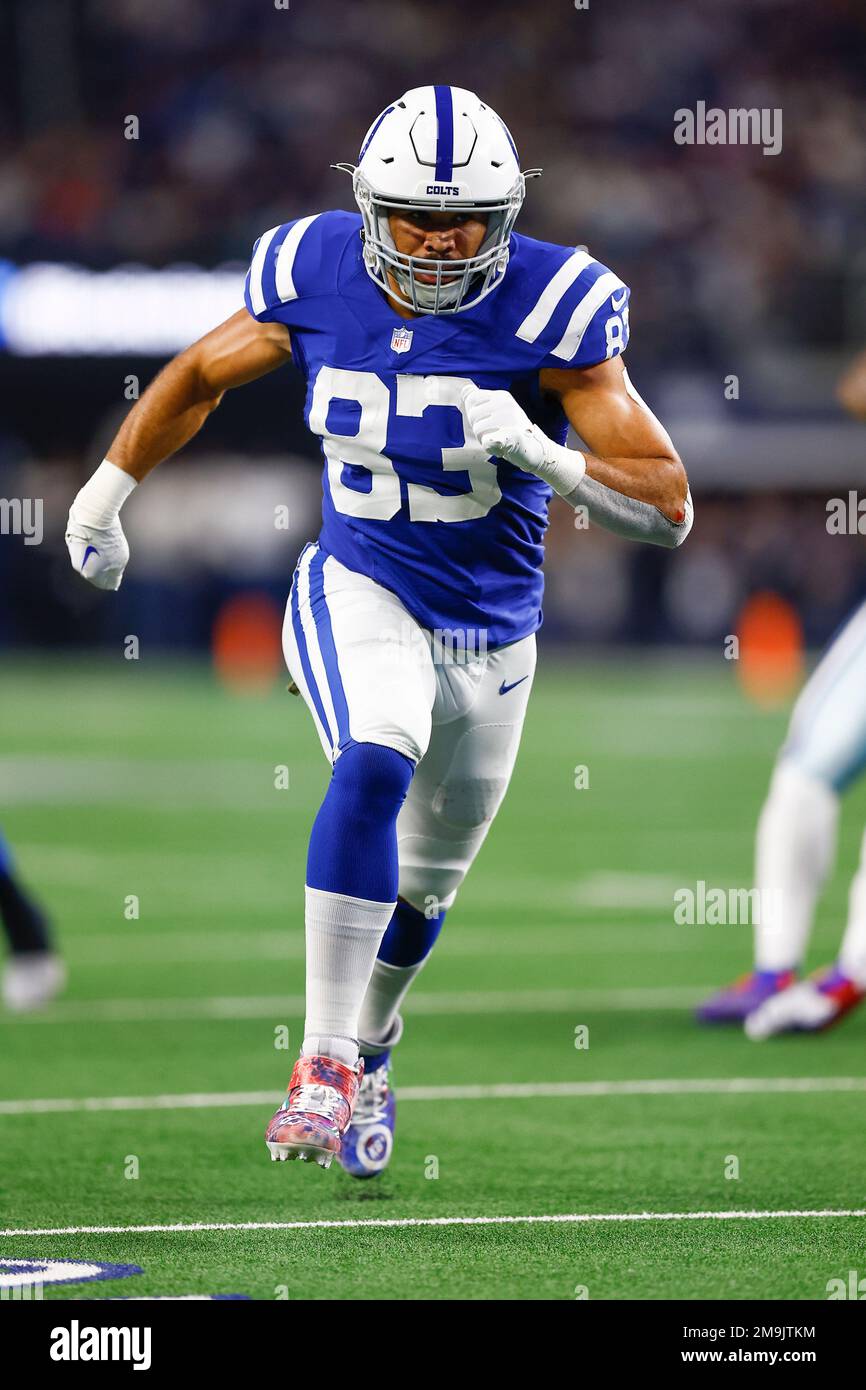 Indianapolis Colts tight end Kylen Granson (83) is seen during an NFL ...
