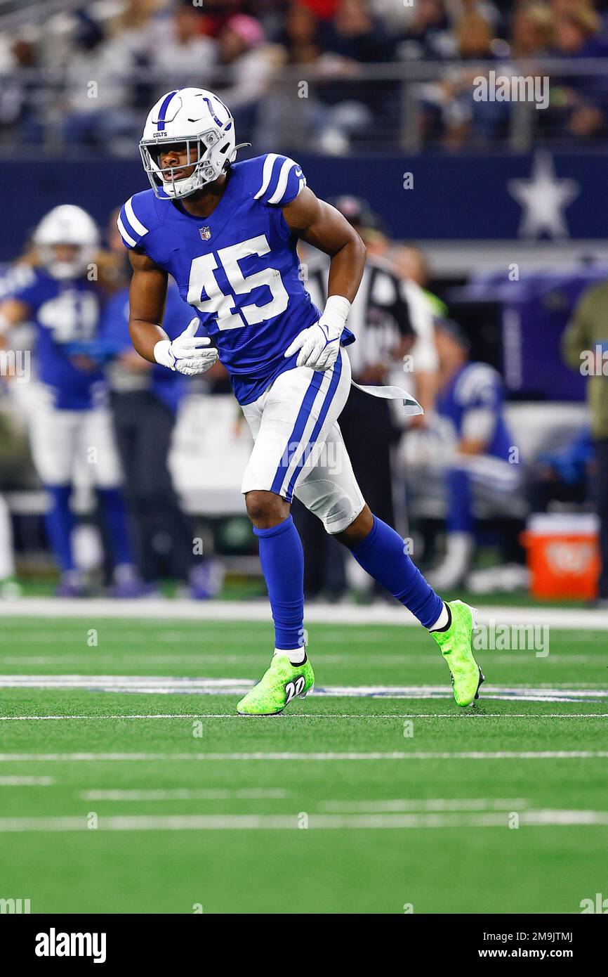 Indianapolis Colts linebacker E.J. Speed (45) is seen during an NFL ...