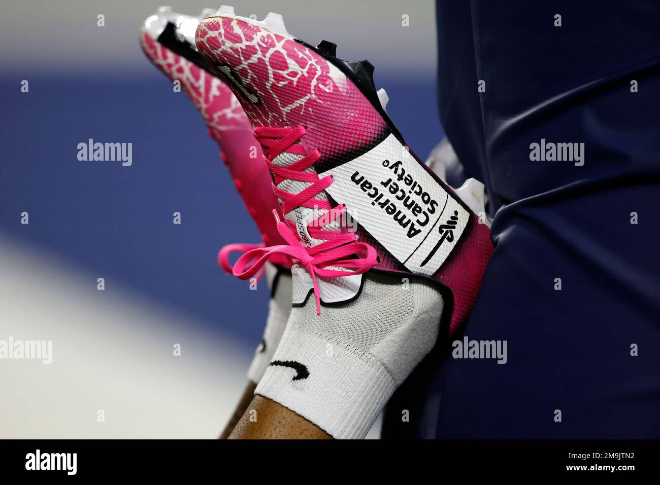 A view of the cleats worn by Indianapolis Colts wide receiver Mike ...