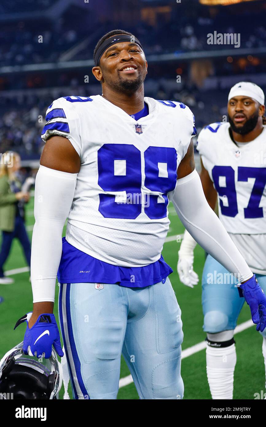 Dallas Cowboys defensive end Chauncey Golston (99) is seen after an NFL ...