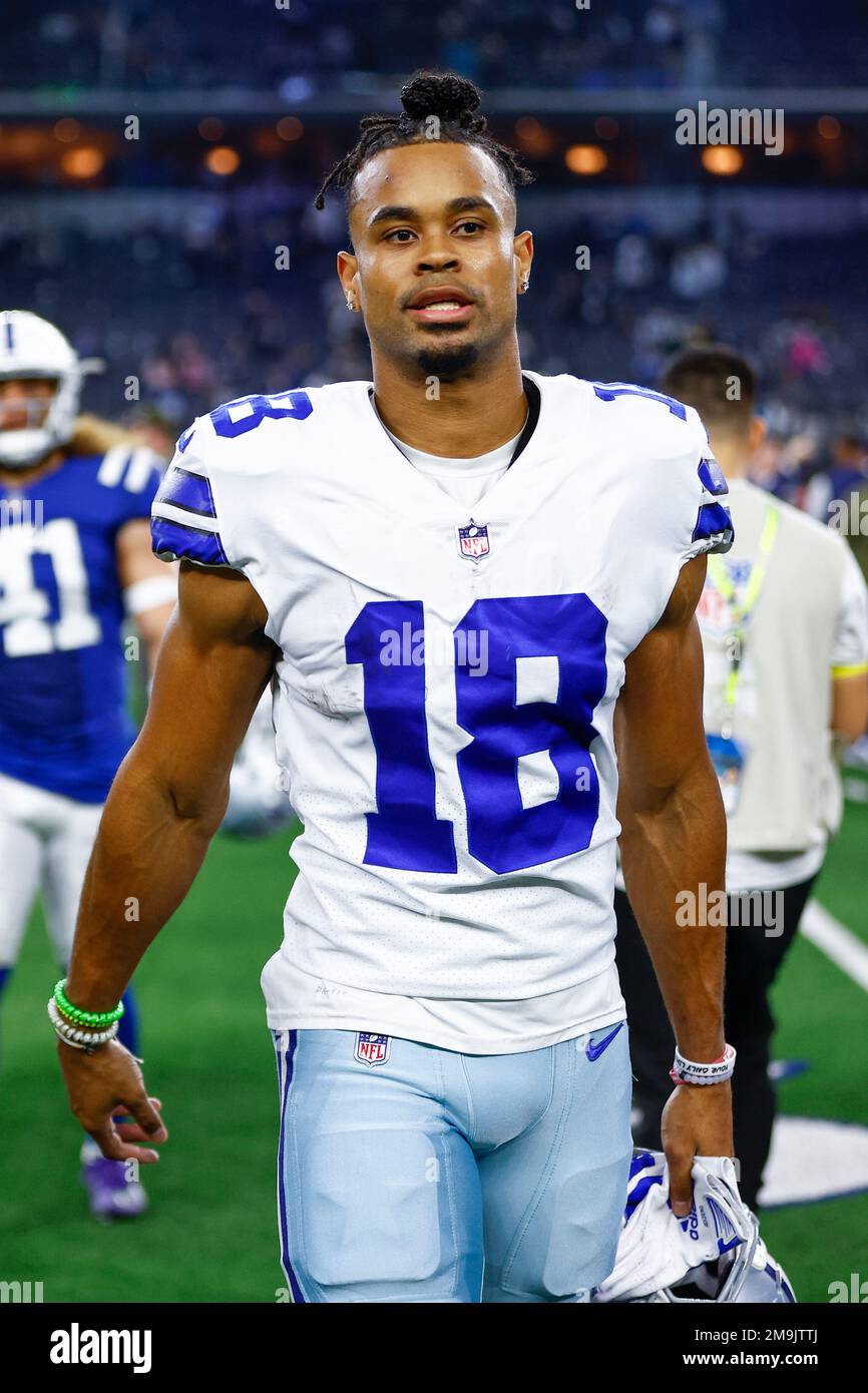Dallas Cowboys wide receiver Jalen Tolbert (18) is seen after an NFL ...