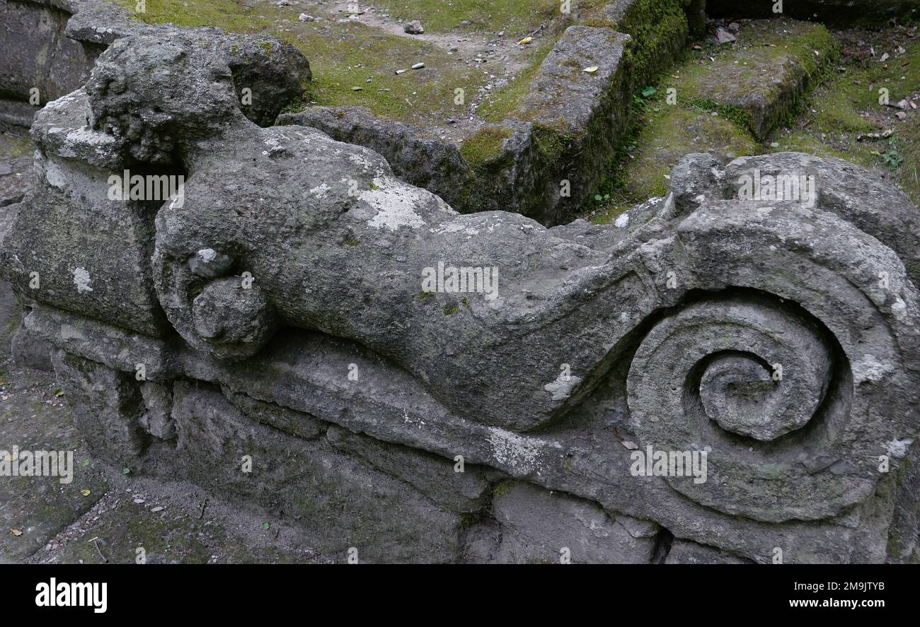The Park of the Monsters of Bomarzo(Viterbo),is a Renaissance garden of ...