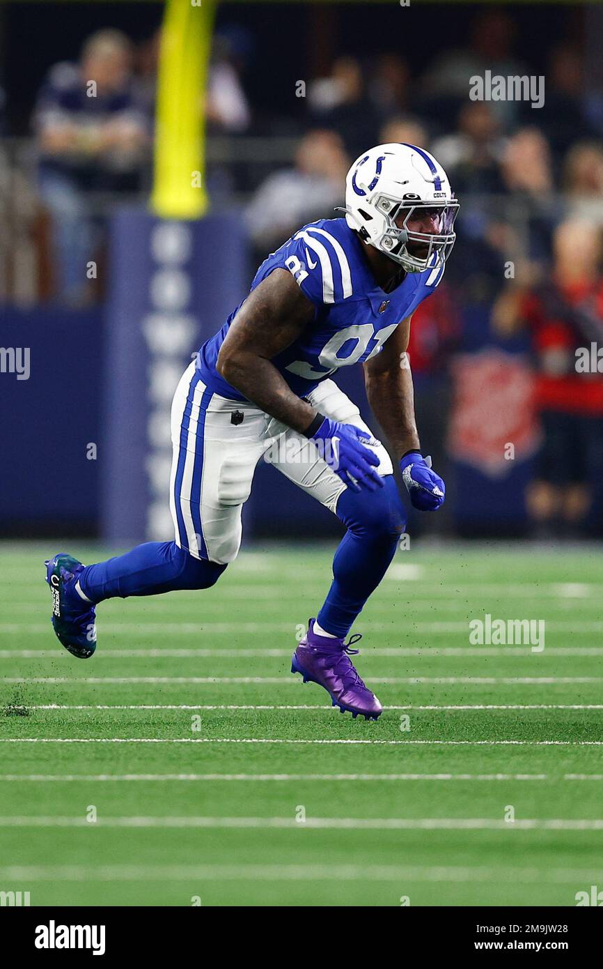 Indianapolis Colts defensive end Yannick Ngakoue (91) is seen during an ...
