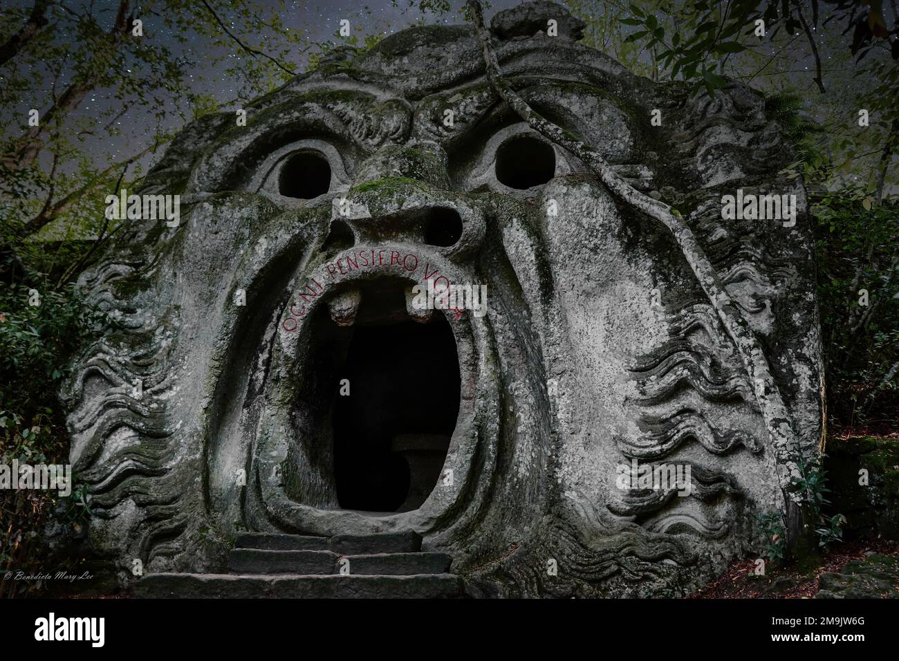 The Park of the Monsters of Bomarzo(Viterbo),is a Renaissance garden of ...