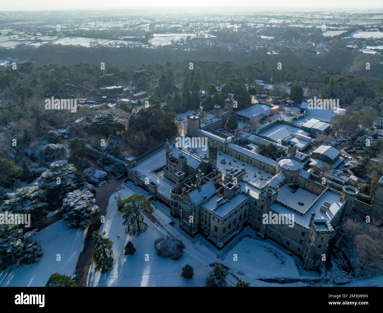 Alton towers aerial hi-res stock photography and images - Alamy
