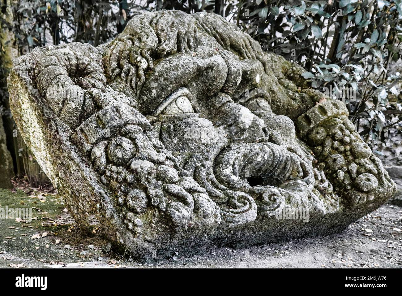 The Park of the Monsters of Bomarzo(Viterbo),is a Renaissance garden of ...
