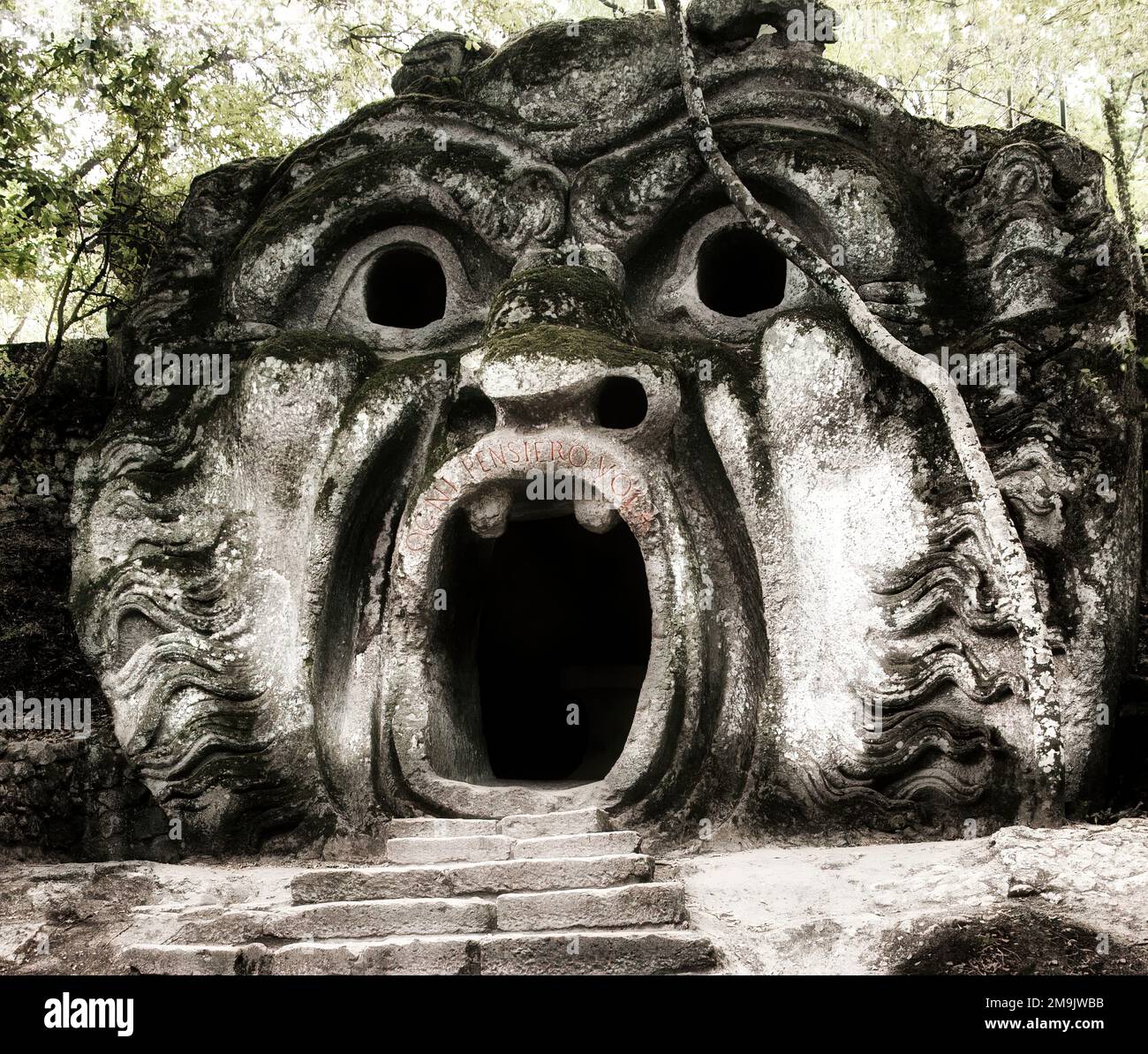 The Park of the Monsters of Bomarzo(Viterbo),is a Renaissance garden of ...