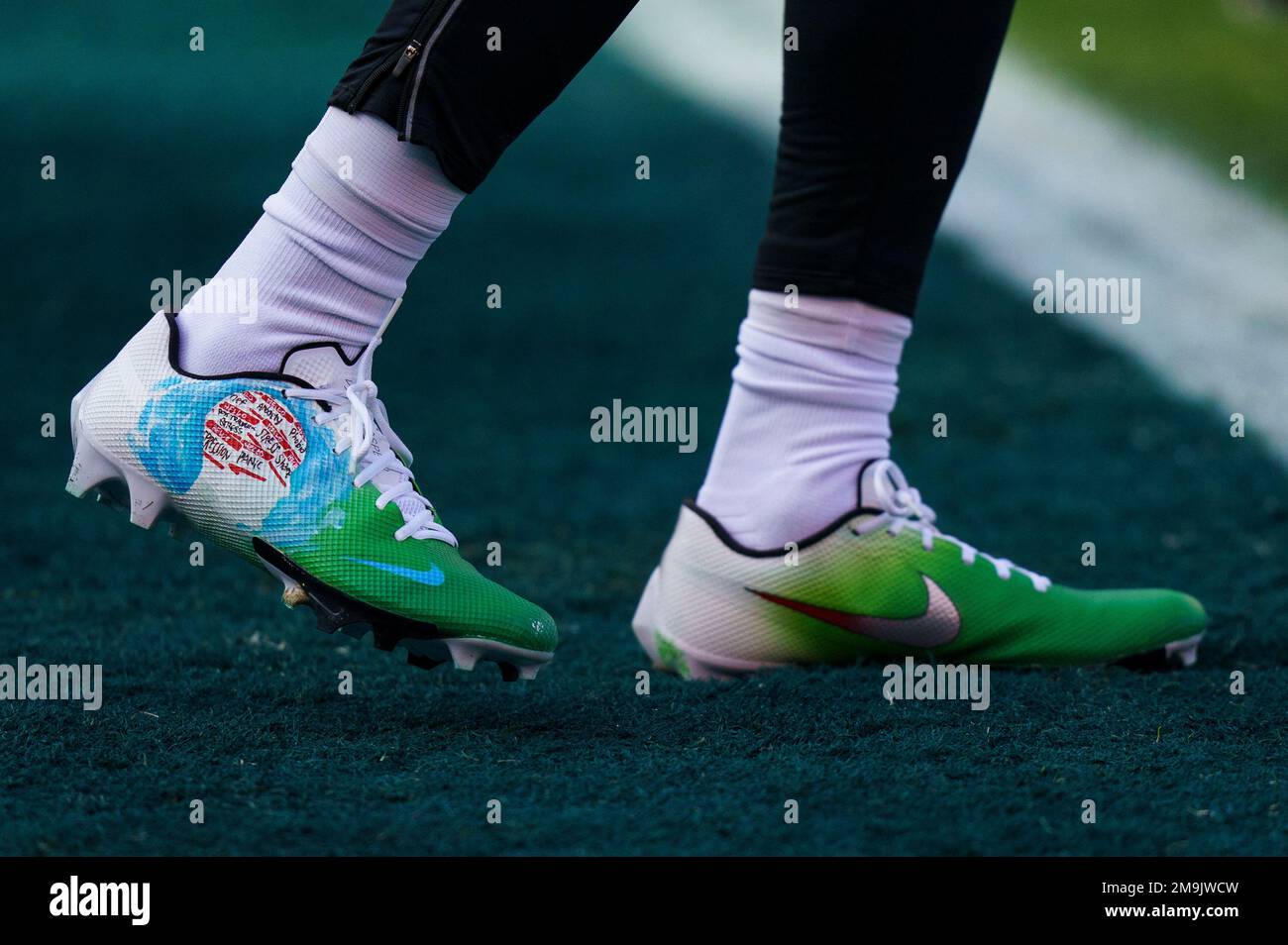 Philadelphia Eagles wide receiver Quez Watkins (16) wears his "My Cause ...