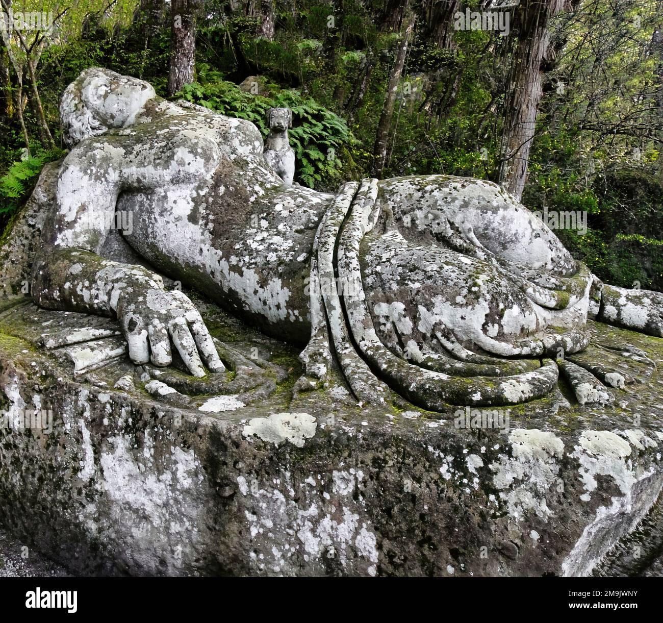 The Park of the Monsters of Bomarzo(Viterbo),is a Renaissance garden of ...