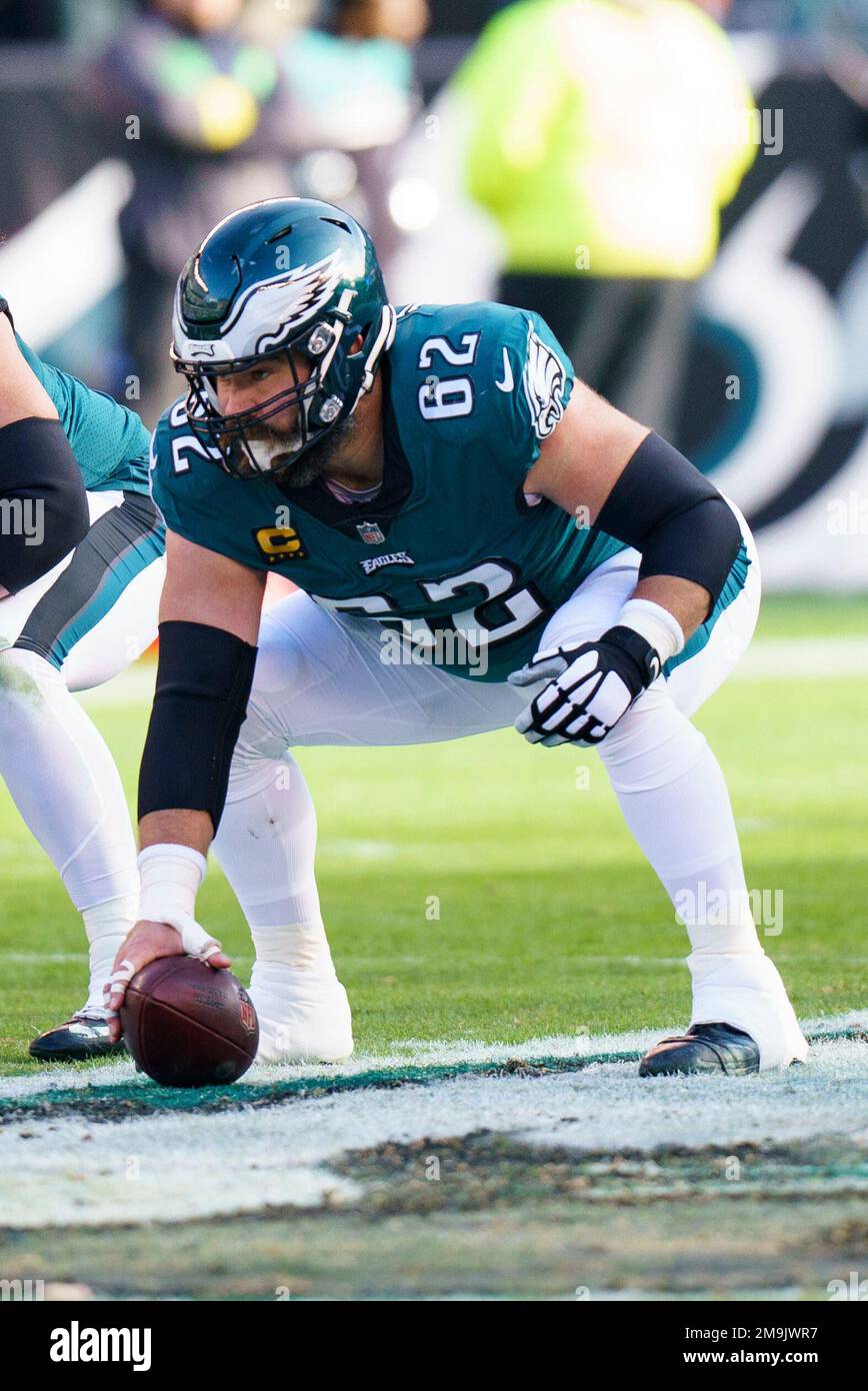 Philadelphia Eagles center Jason Kelce (62) in action during the NFL ...