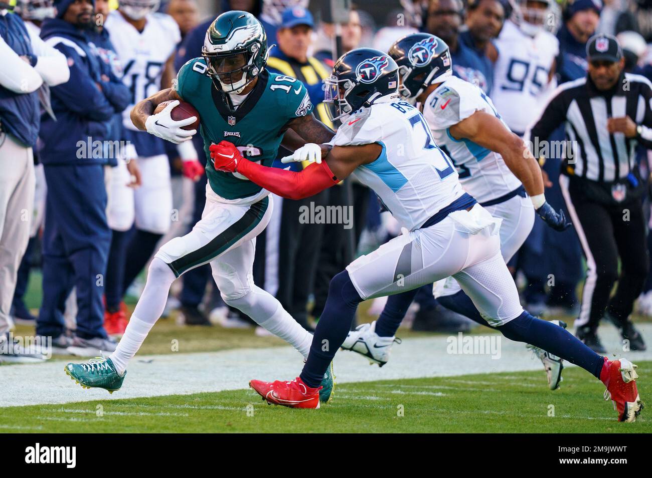 Philadelphia Eagles wide receiver Quez Watkins (16) in action during ...