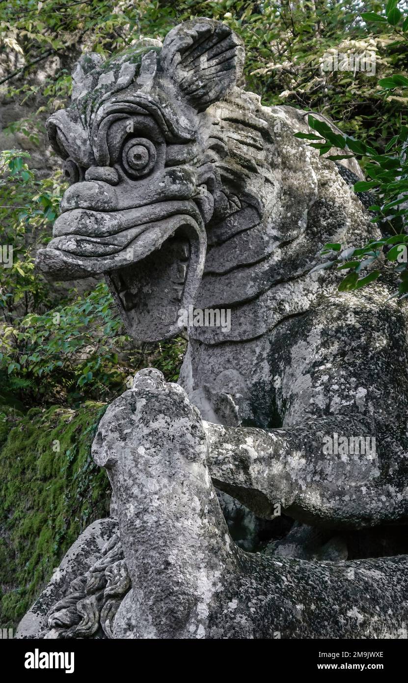 The Park of the Monsters of Bomarzo(Viterbo),is a Renaissance garden of ...