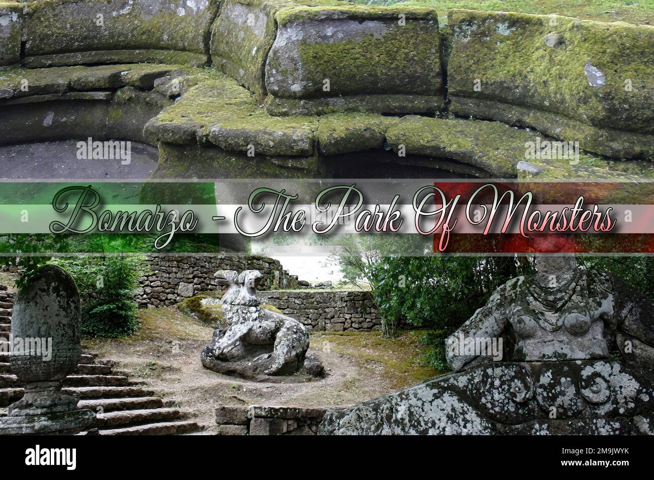 The Park of the Monsters of Bomarzo(Viterbo),is a Renaissance garden of ...