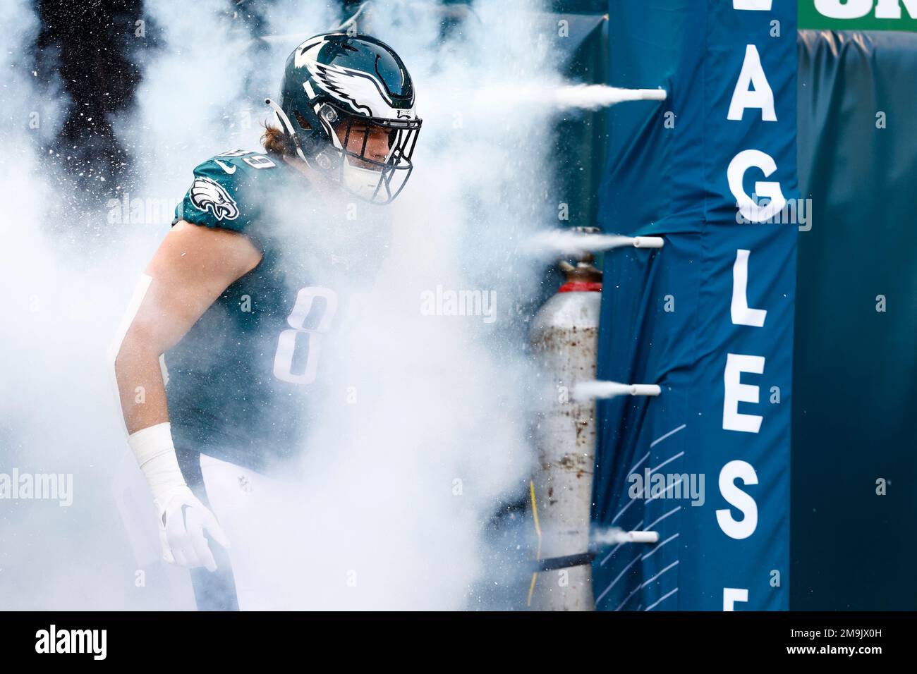 Philadelphia Eagles tight end Jack Stoll (89) is introduced before an ...
