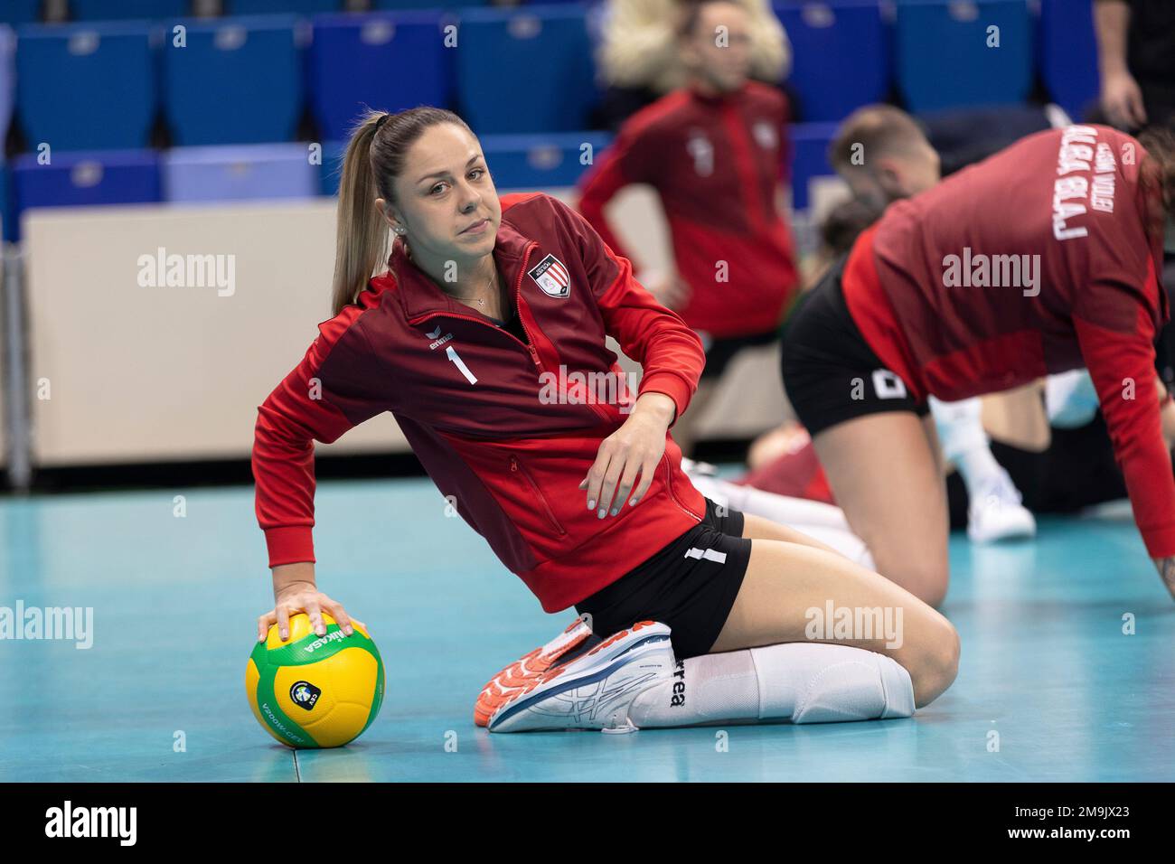 Gergana Dimitrova (Volei Alba-Blaj) during warm up Stock Photo - Alamy